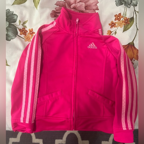 adidas | Shirts & Tops | Hot Pink Adidas Track Jacket | Poshmark